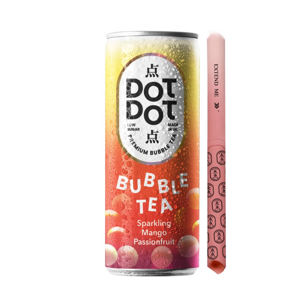 Dot DotSparkling Mango Passionfruit Bubble Tea - Ocado