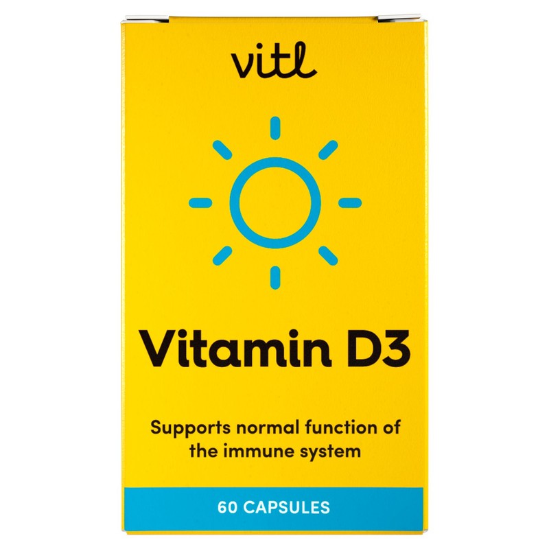 Vitl Vitamin D3 Capsules - Ocado