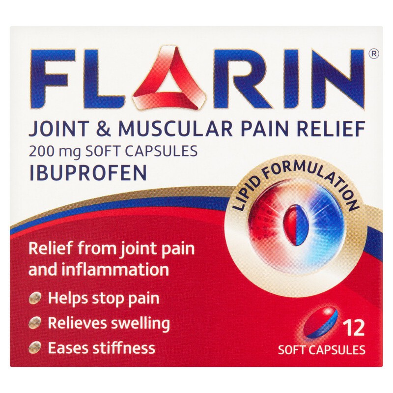 Flarin Joint & Muscular Pain Relief 200mg Capsules - Ocado