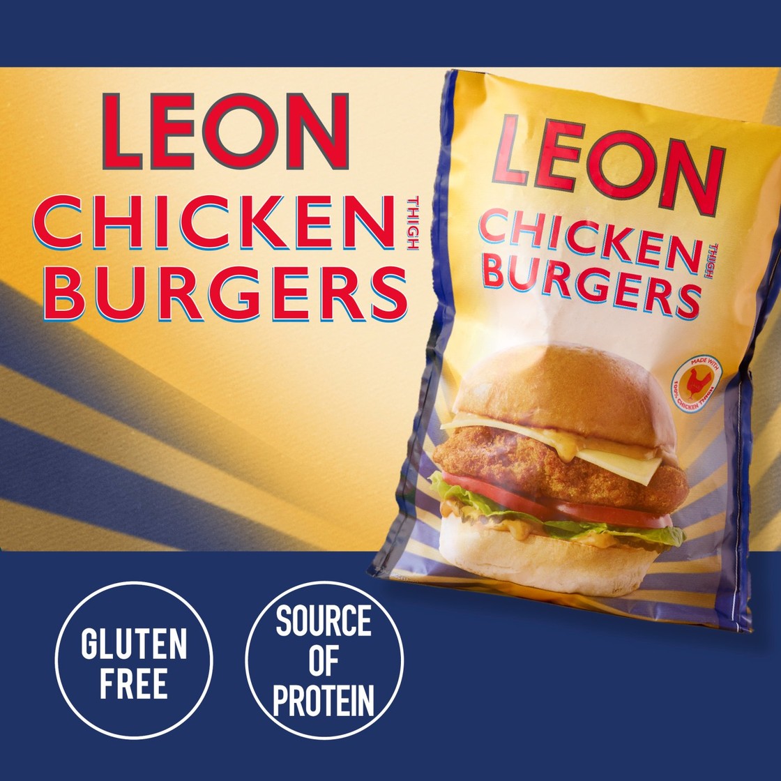 LEON Chicken Thigh Burgers - Ocado