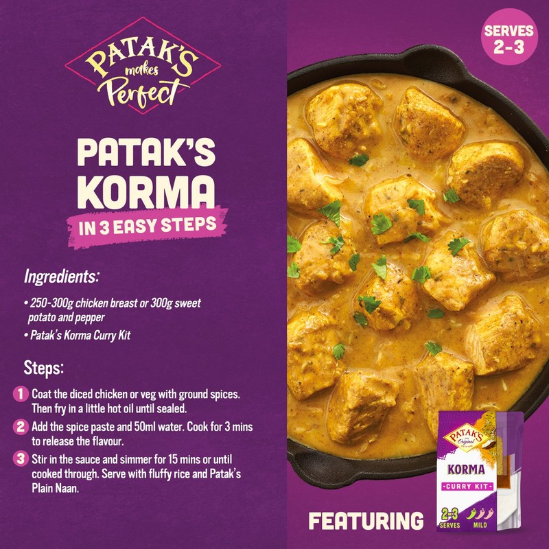 Patak's Korma Curry Meal Kit - Ocado