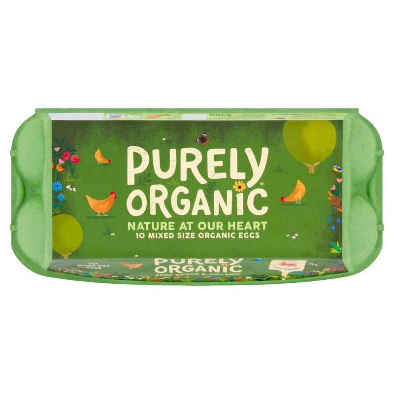 Purely Organic Free Range Mixed Weight Eggs - Ocado