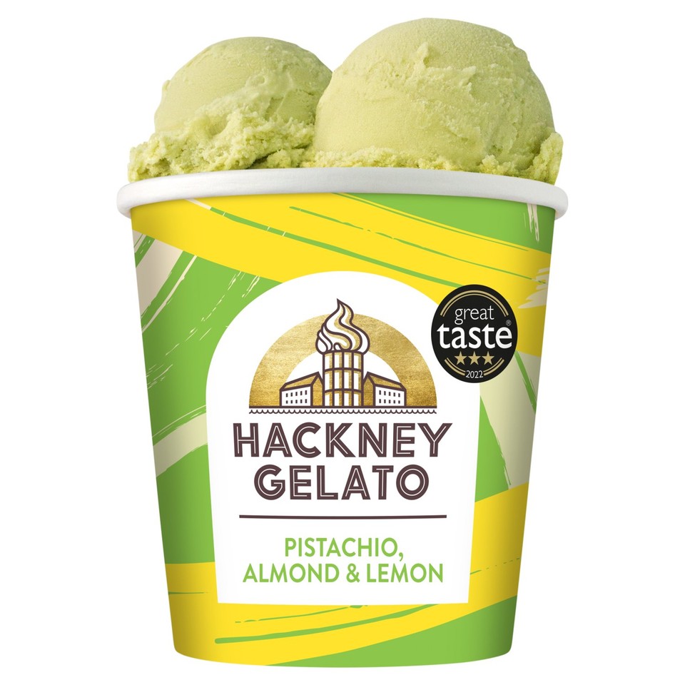 Hackney Gelato Pistachio, Almond & Lemon Gelato - Ocado