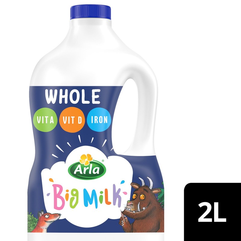 Arla Big Milk Fresh Whole Milk Vitamin Enriched for kids 1+ - Ocado