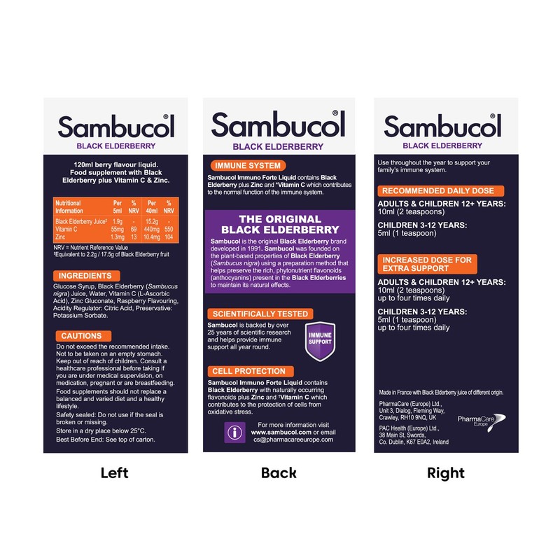 Sambucol Immuno Forte Syrup - Ocado