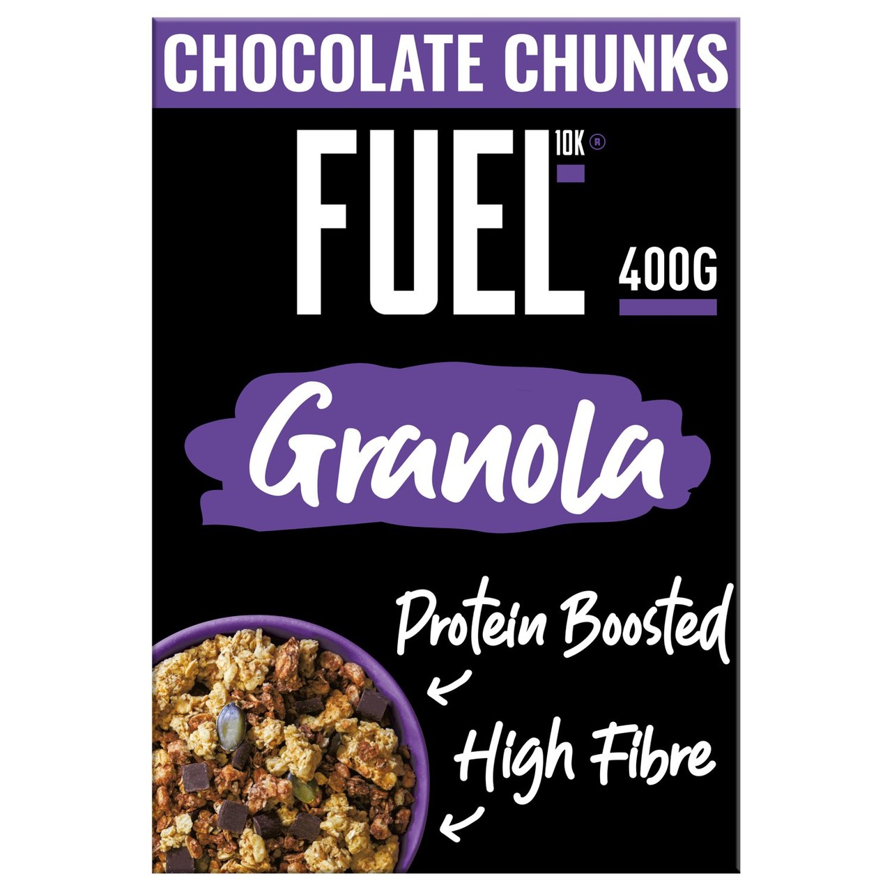 FUEL 10K Chocolate Chunks Protein Granola Breakfast Cereal - Ocado