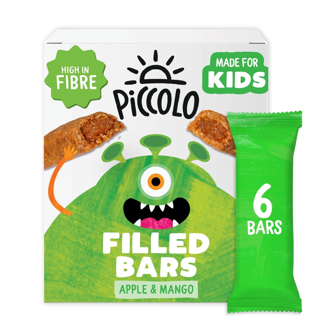 Piccolo Kids Organic Apple and Mango Filled Multigrain Bars - Ocado