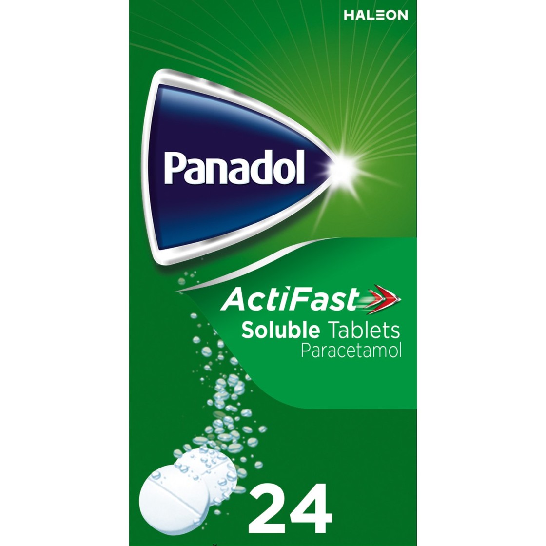 Panadol ActiFast Soluble Paracetamol Painkillers 500mg 24 Tablets - Ocado