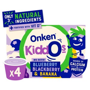 Onken KiddOs Blueberry, Blackberry & Banana Kids Yogurt - Ocado