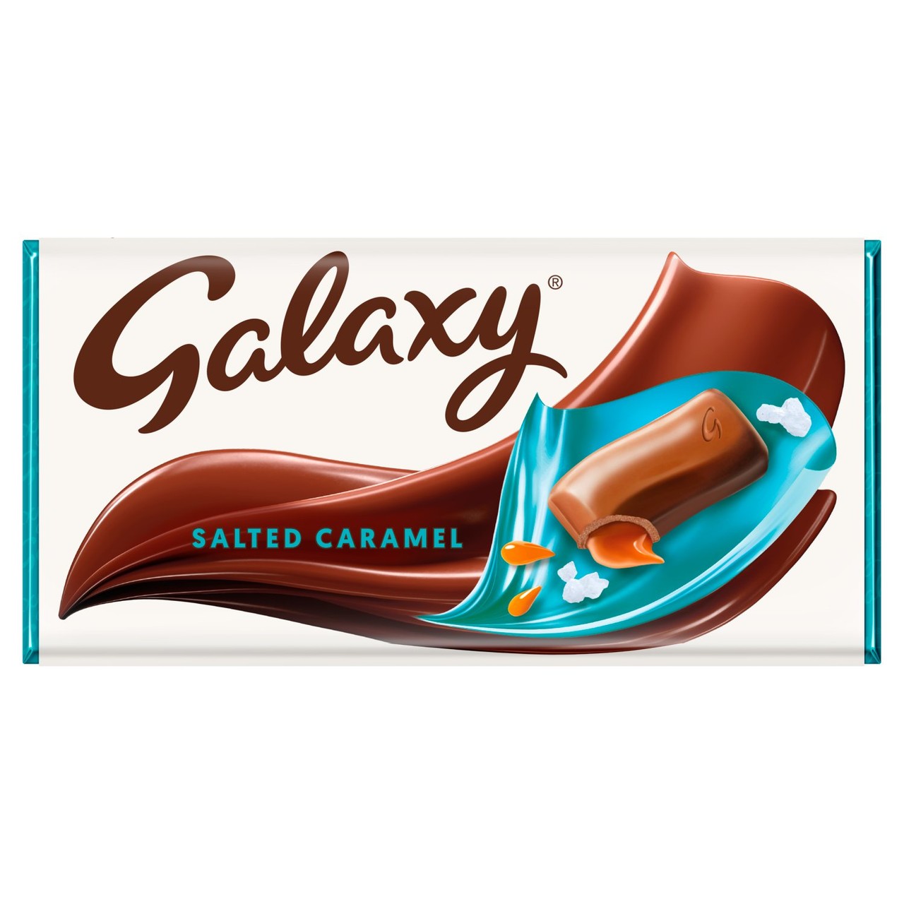 Galaxy Salted Caramel & Milk Chocolate Block Bar Vegetarian - Ocado