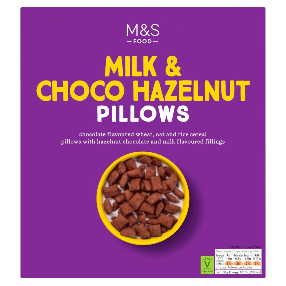M&S Milk & Choco Hazelnut Cookie Pillows - Ocado