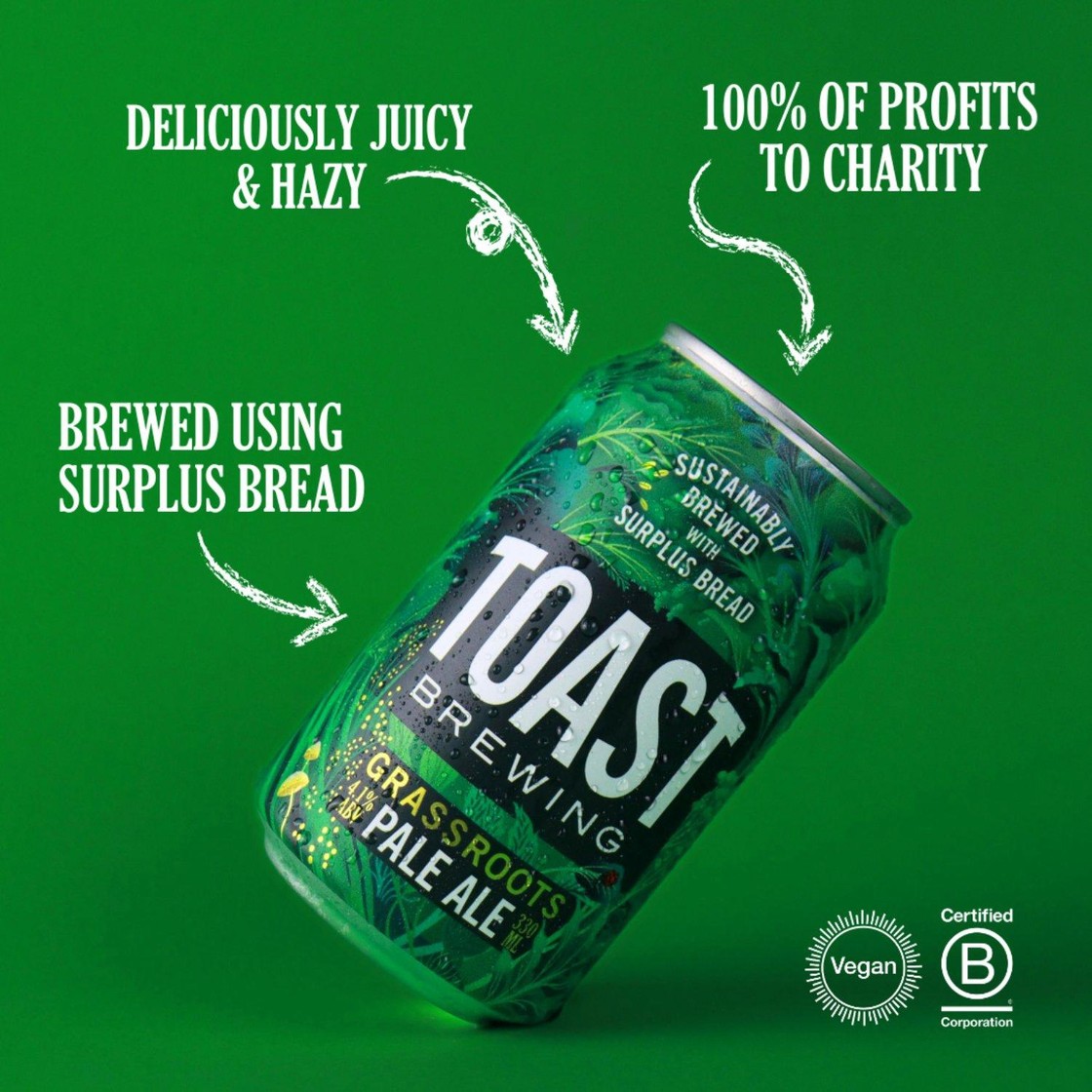 Toast Brewing Grassroots Pale Ale - Ocado