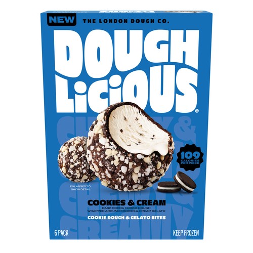 Doughlicious Cookies & Cream Cookie Dough & Gelato Bites - Ocado