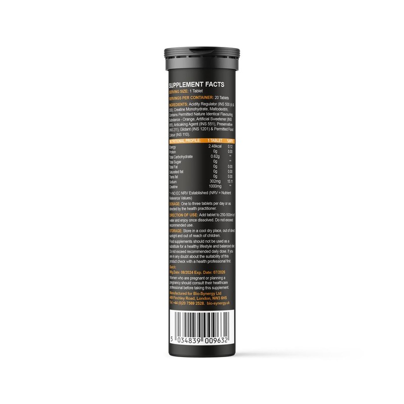 Bio-Synergy Creatine Boost Effervescent 20 - Ocado