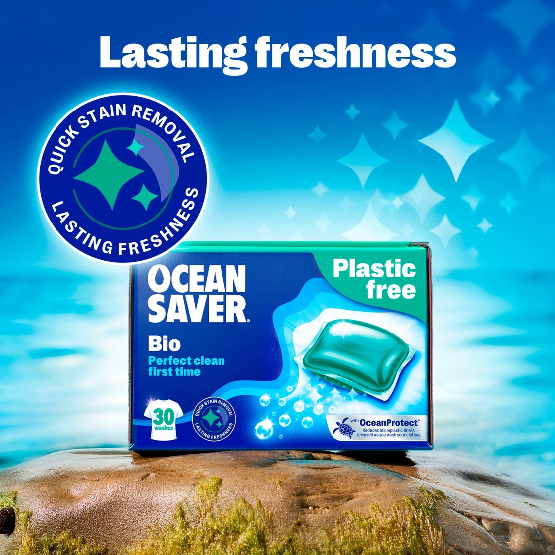 OceanSaver Plastic Free 30 Bio Washing Capsules - Ocado