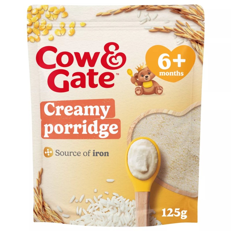 Cow & Gate Creamy Porridge Baby Cereal 6+ Months - Ocado