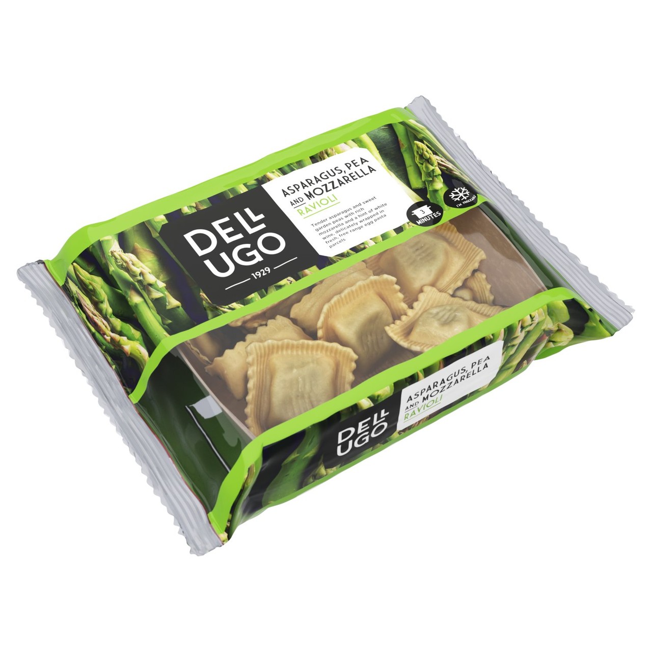 Dell'Ugo Asparagus, Pea and Mozzarella Ravioli - Ocado