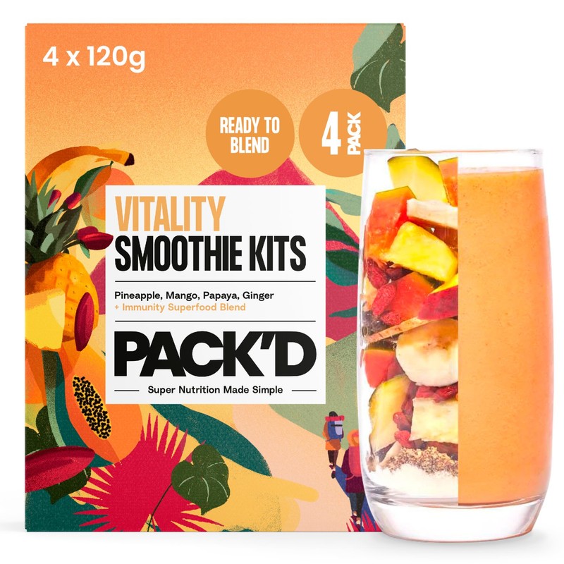 PACK'D Vitality Immune Boosting Smoothie Kits - Ocado