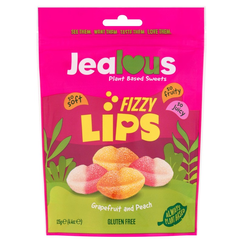 Jealous Sweets Fizzy Lips Sweets Plant-based Gummy Sweets - Ocado