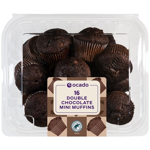 Ocado Double Chocolate Mini Muffins - Ocado