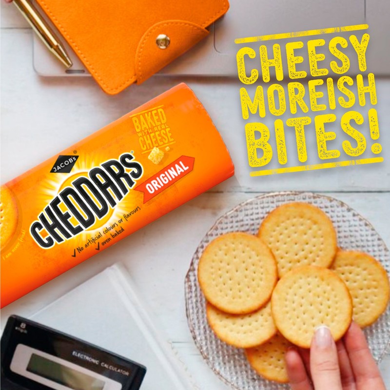Jacob's Baked Cheddars Cheese Biscuits Twin Pack - Ocado