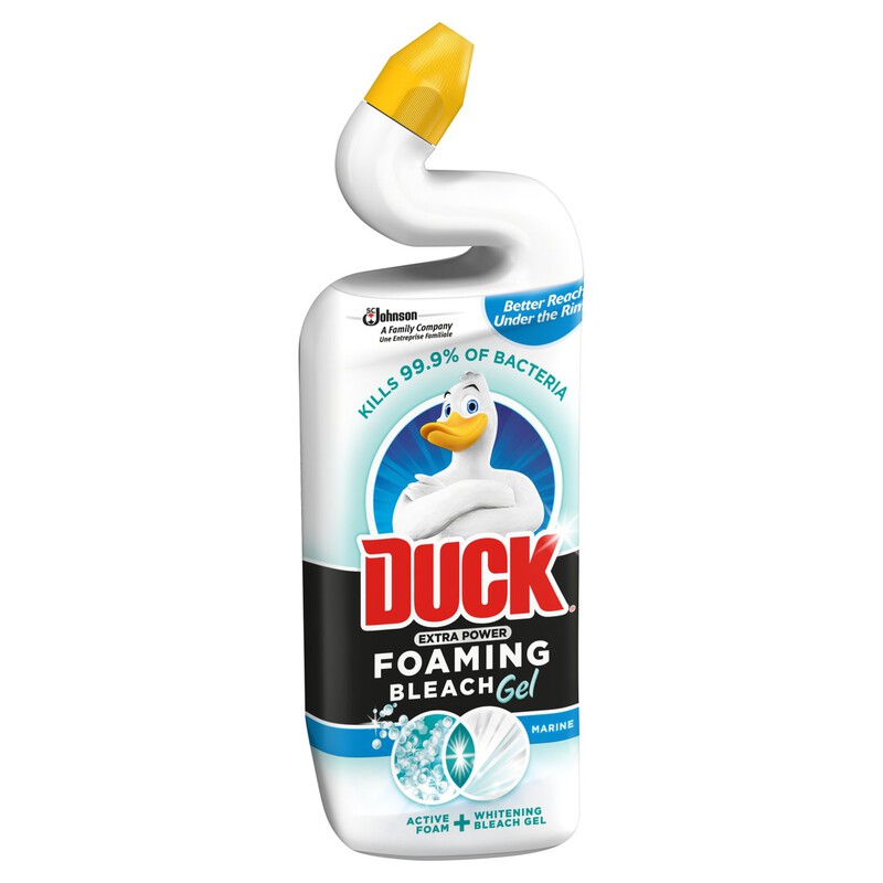 Duck Foaming Bleach Gel Toilet Liquid Cleaner Marine - Ocado