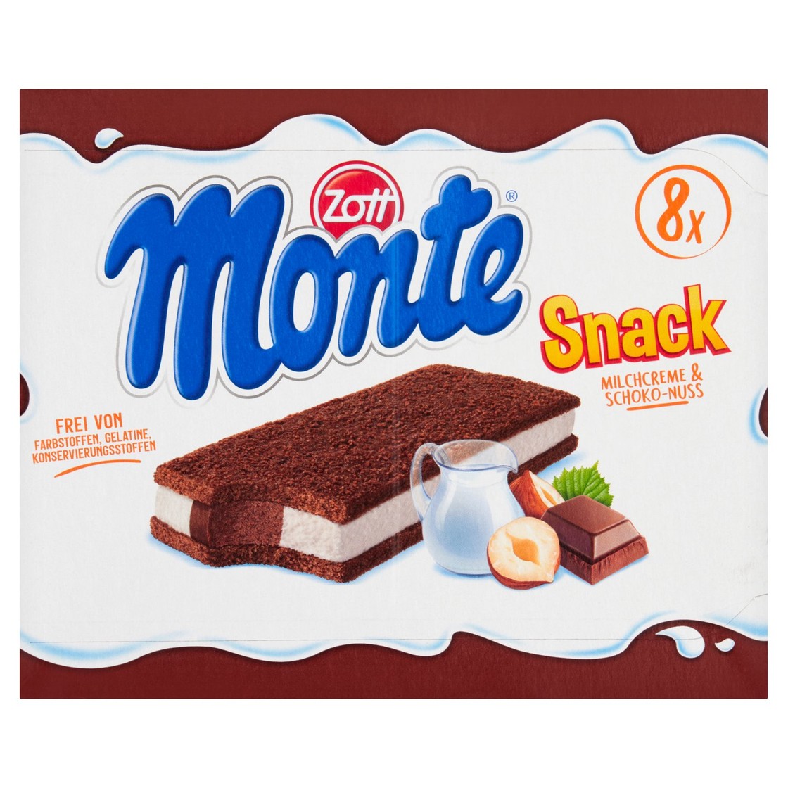 Zott Monte Chocolate & Hazelnut Flavour Snack Pack - Ocado