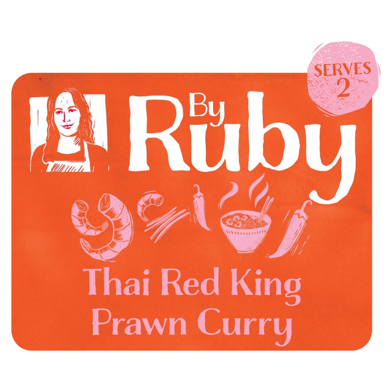 ByRuby Thai Red King Prawn Curry Serves 2 - Ocado