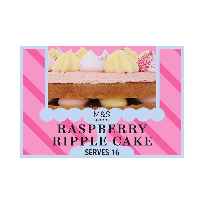 M&S Raspberry Ripple Cake - Ocado