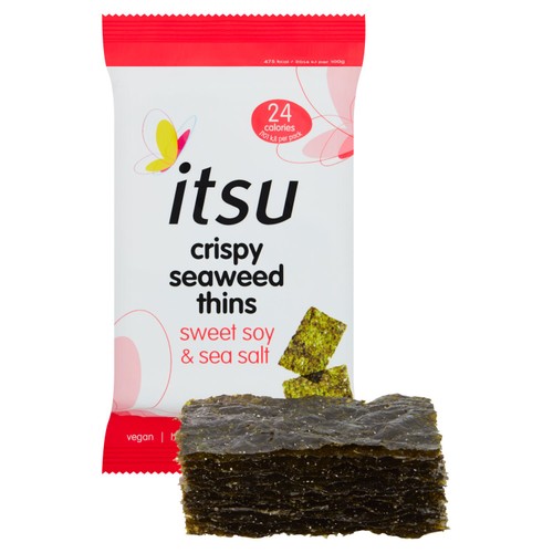 itsu Seaweed Thins Sweet Soy & Sea Salt - Ocado