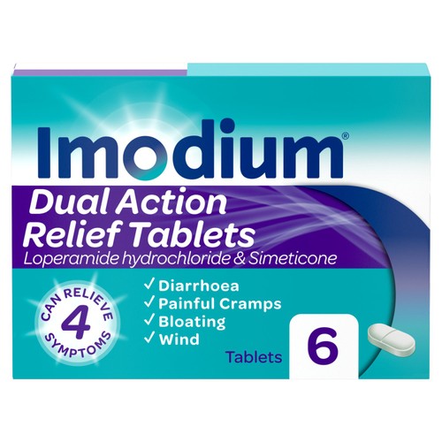 Imodium Dual Action Relief Tablets - Ocado