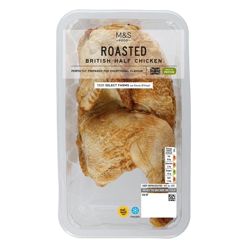 M&S Ready to Eat Half Roast Chicken - Ocado