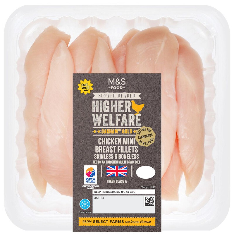 M&S Oakham Gold Mini Chicken Breast Fillets - Ocado