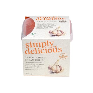 Simply Delicious Garlic & Herb Cream Cheese - Ocado