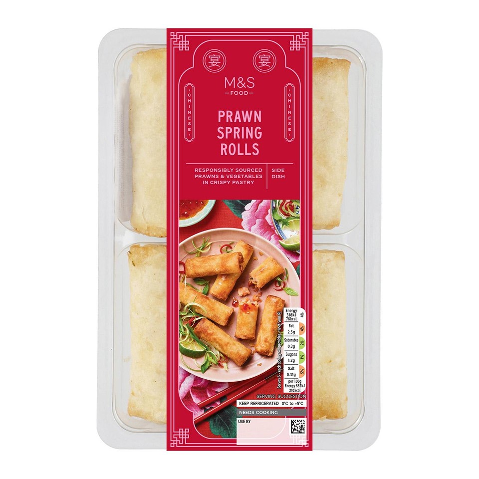 M&S Prawn Spring Rolls - Ocado