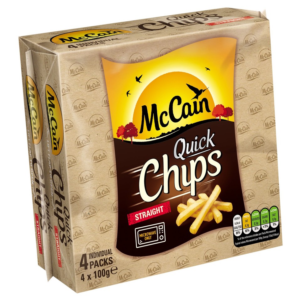 McCain Microwave Quick Chips Straight Cut - Ocado