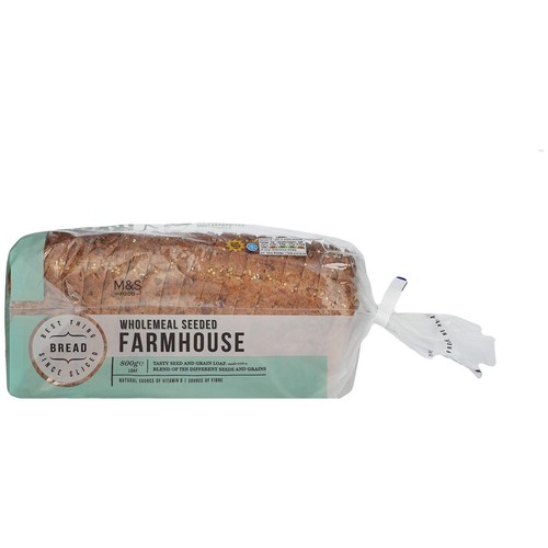 M&S Wholemeal Seeded Farmhouse Bread Loaf - Ocado