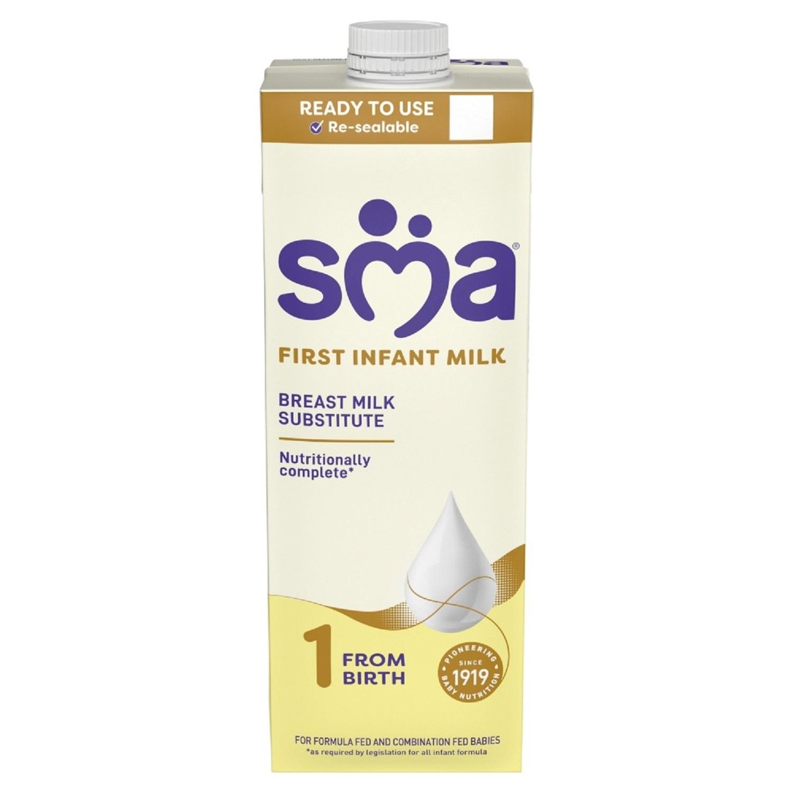 SMA Pro 1 First Infant Milk Ready to Use, From Birth - Ocado