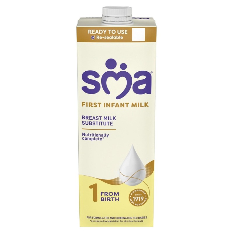 SMA Pro 1 First Infant Milk Ready to Use, From Birth - Ocado
