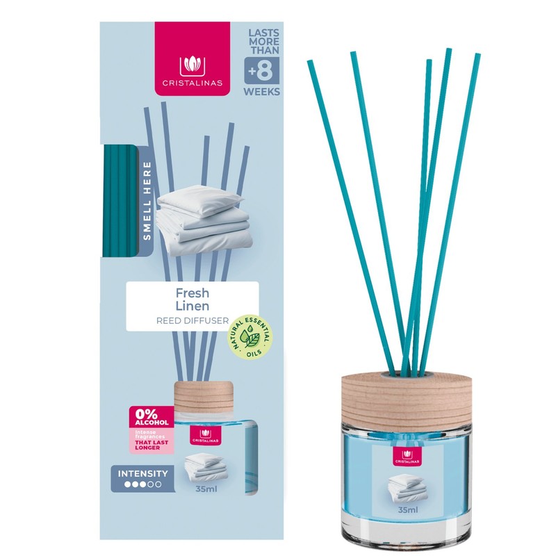 Cristalinas Reed Diffuser Fresh Linen - Ocado