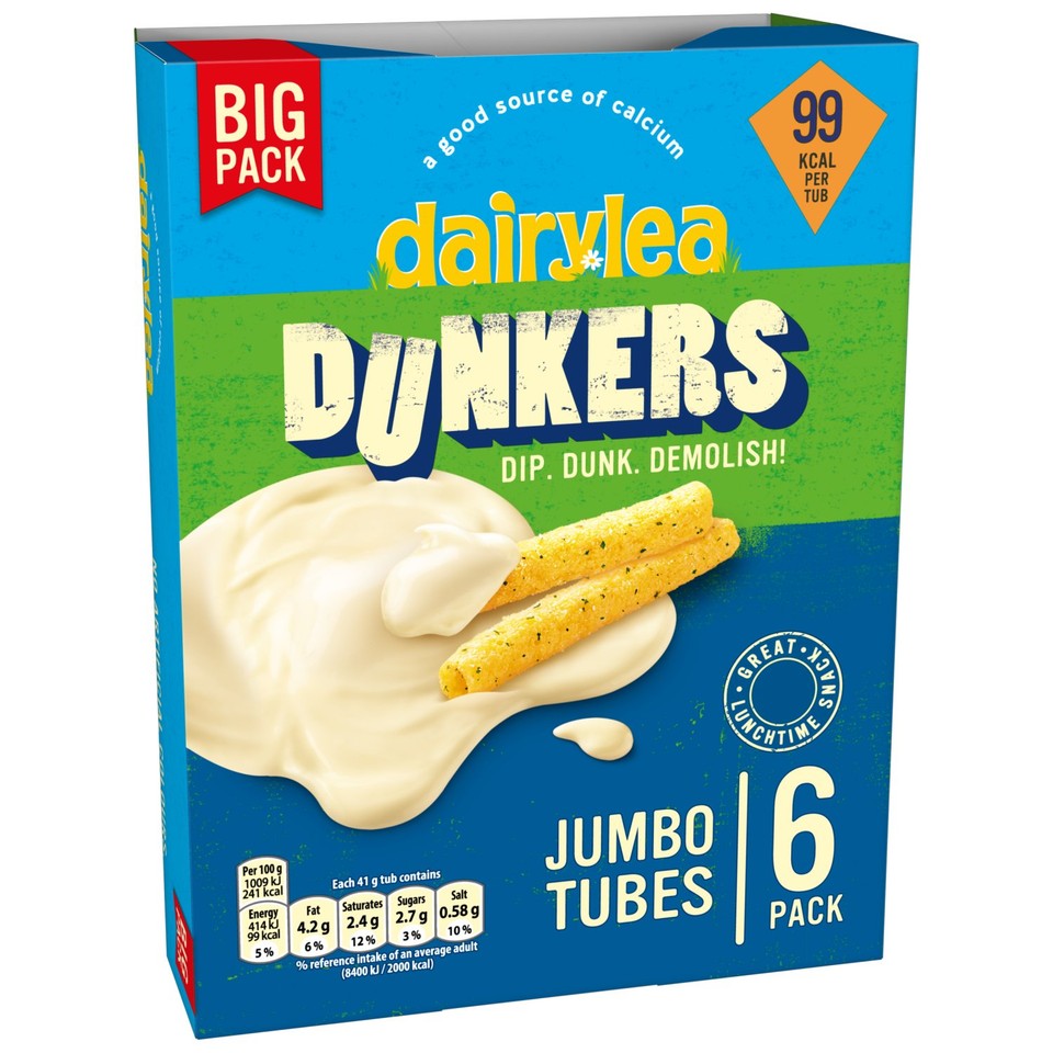 Dairylea Dunkers Jumbo Tubes Cheese Snacks - Ocado