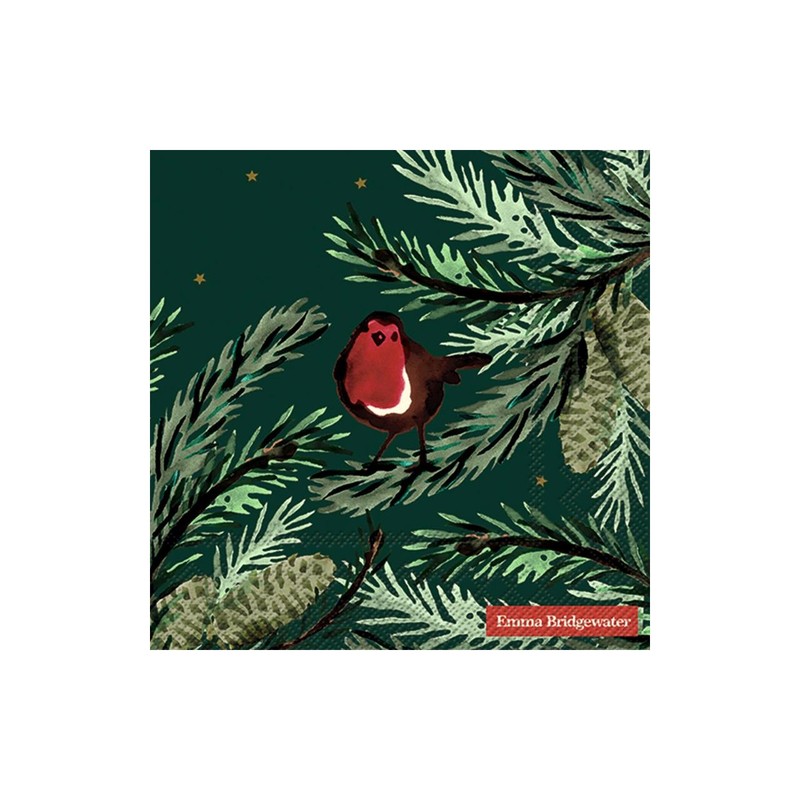Emma Bridgewater Norway Spruce Robin Napkins - Ocado