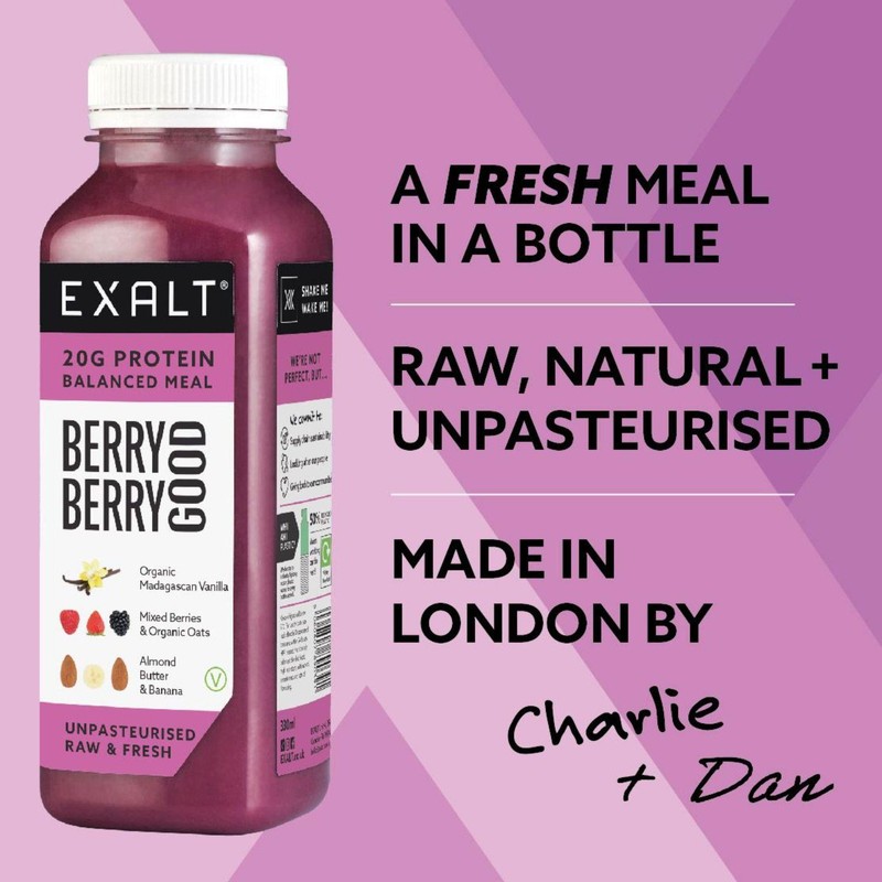 EXALT Berry Berry Good Fresh Vegan Protein Smoothie Berries & Vanilla ...