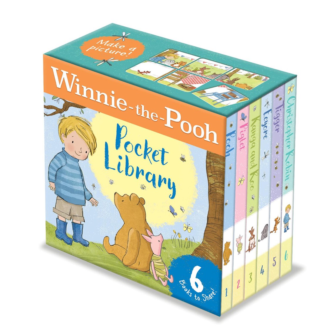 Winnie-The-Pooh Pocket Library, 6 Book Set, 10M+ - Ocado