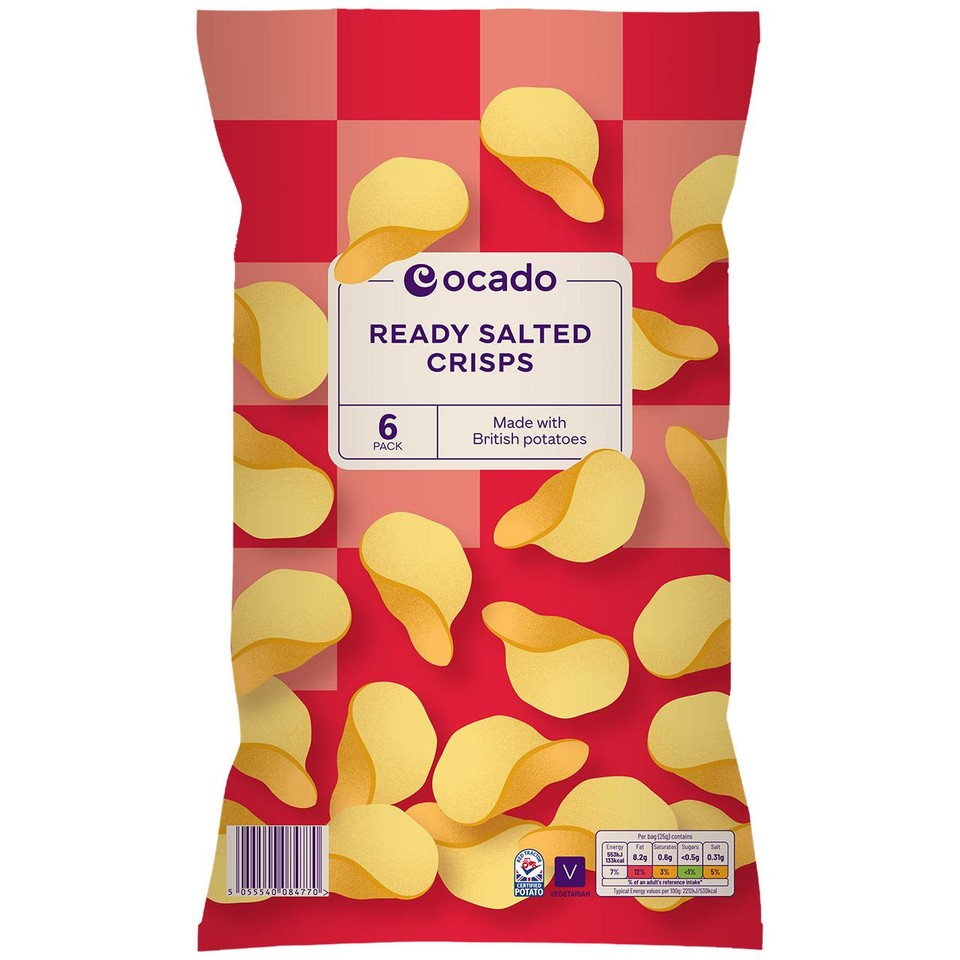 Ocado Ready Salted Crisps Multipack - Ocado