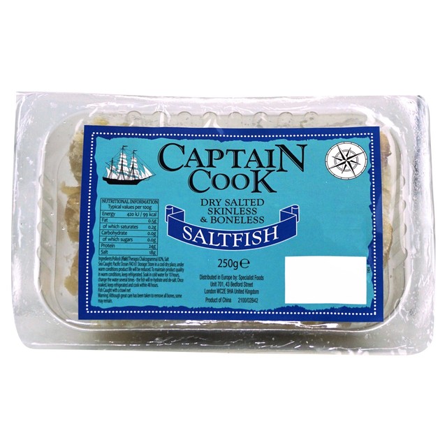 Captain Cook Dry Salted Skinless & Boneless Salt Fish - Ocado
