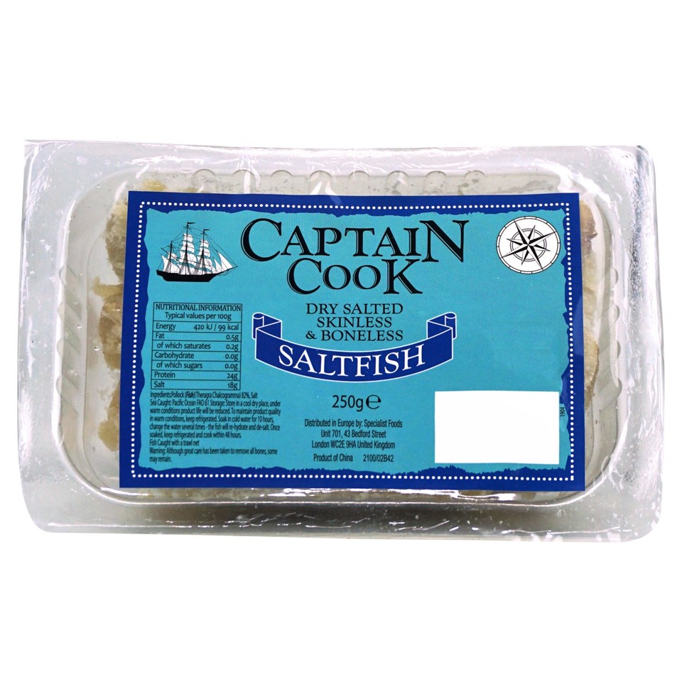 Captain Cook Dry Salted Skinless & Boneless Salt Fish - Ocado