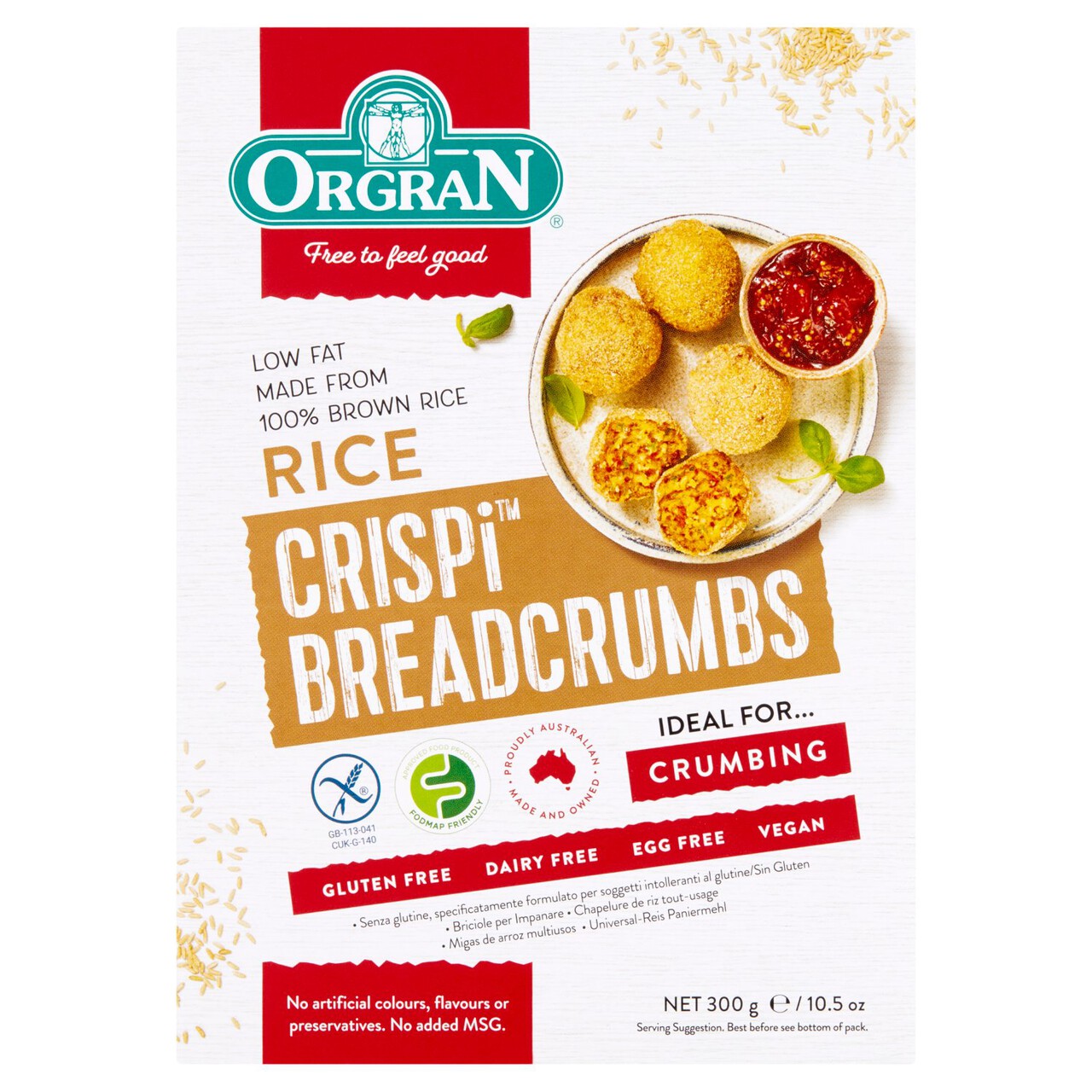 Orgran Gluten Free All Purpose Rice Crumbs - Ocado