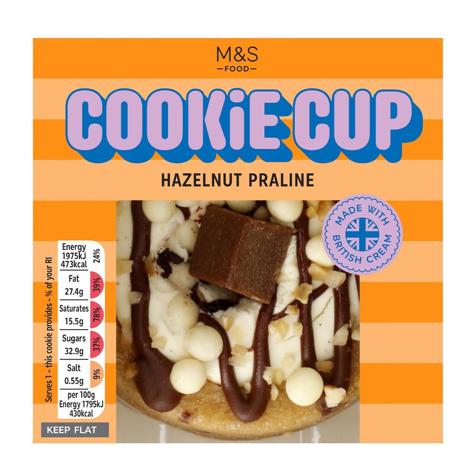 M&S Hazelnut Praline Cookie Cup Serves 1 - Ocado
