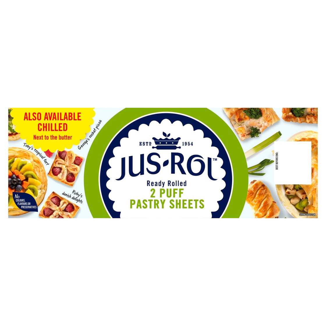 Jus-Rol Puff Pastry Sheets Frozen - Ocado
